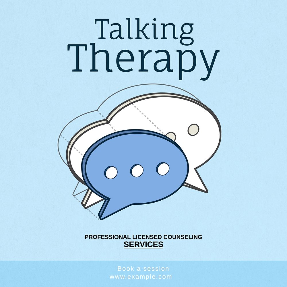 Counseling service Instagram post template | Free Photo - rawpixel