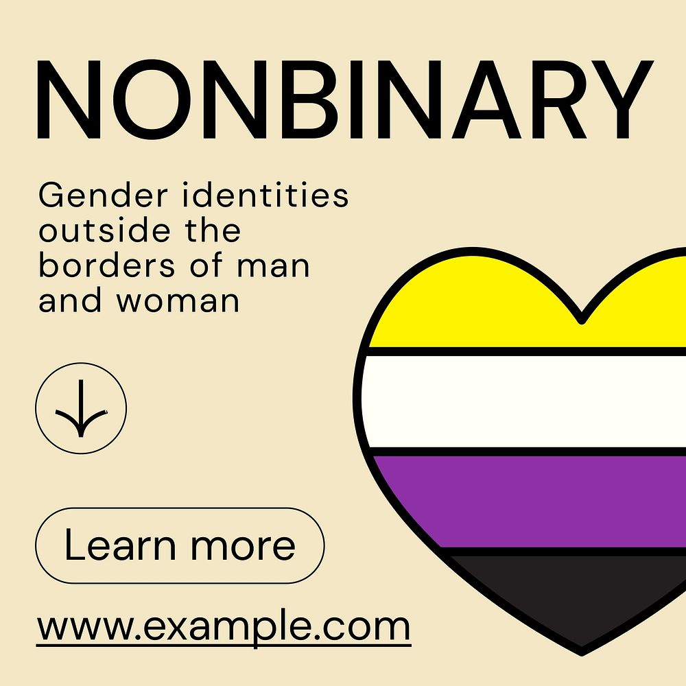 Nonbinary Instagram post template | Free Photo - rawpixel