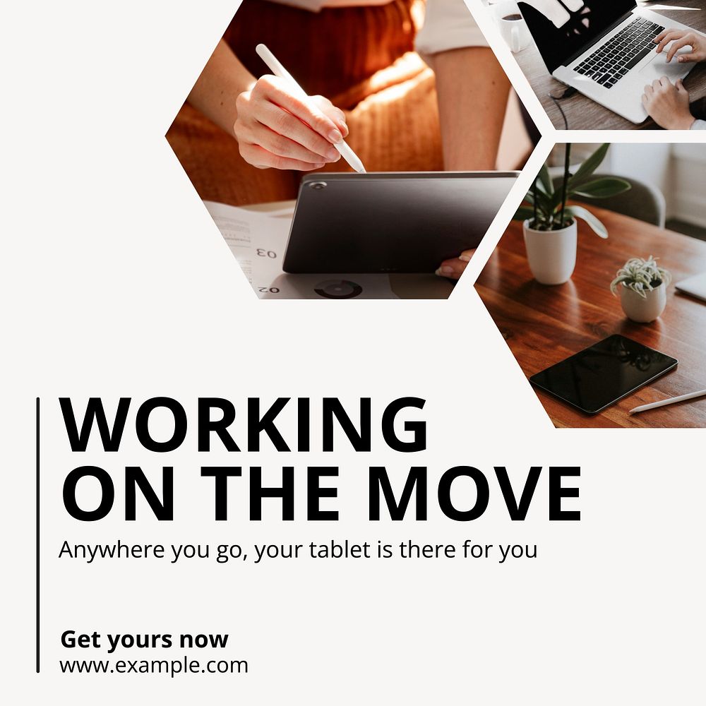 Tablets Instagram post template | Free Photo - rawpixel