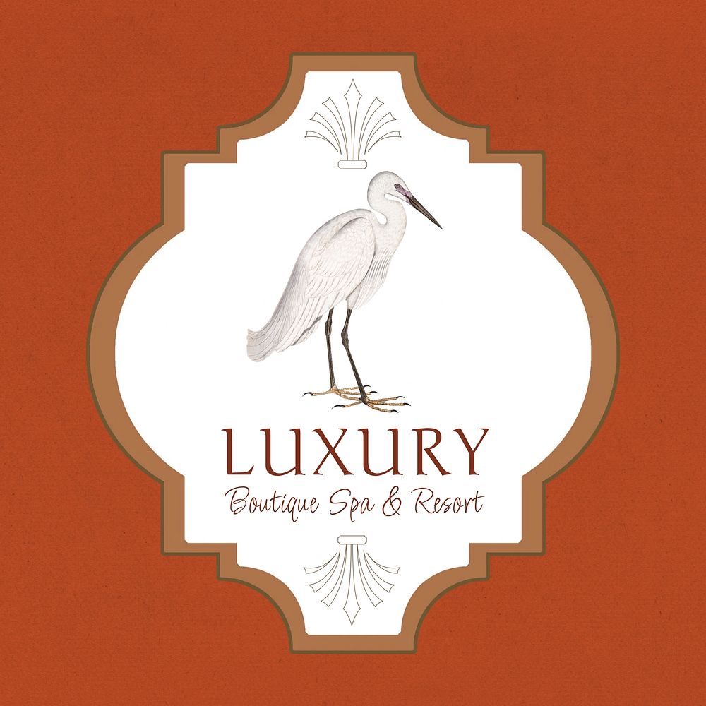 Spa resort logo template | Free Photo - rawpixel