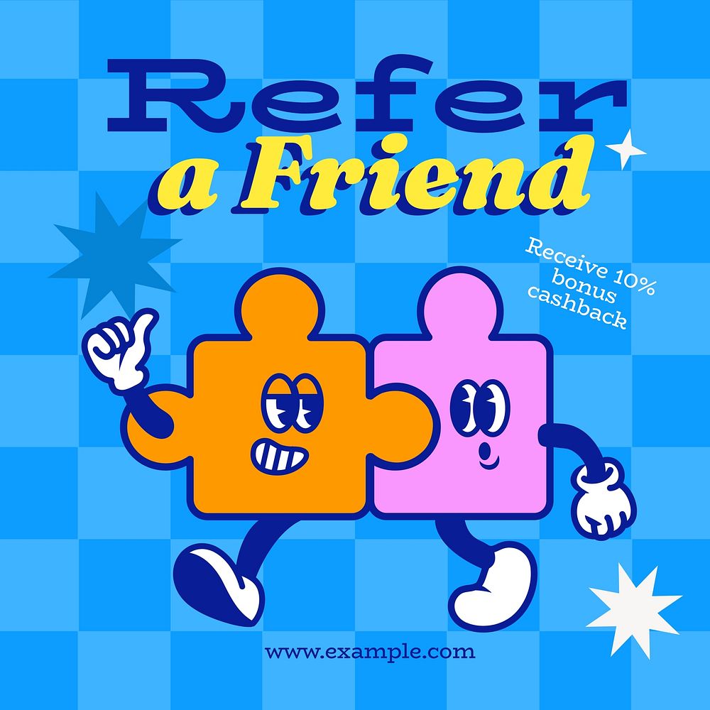 Referral promotion Instagram post template | Free Photo - rawpixel