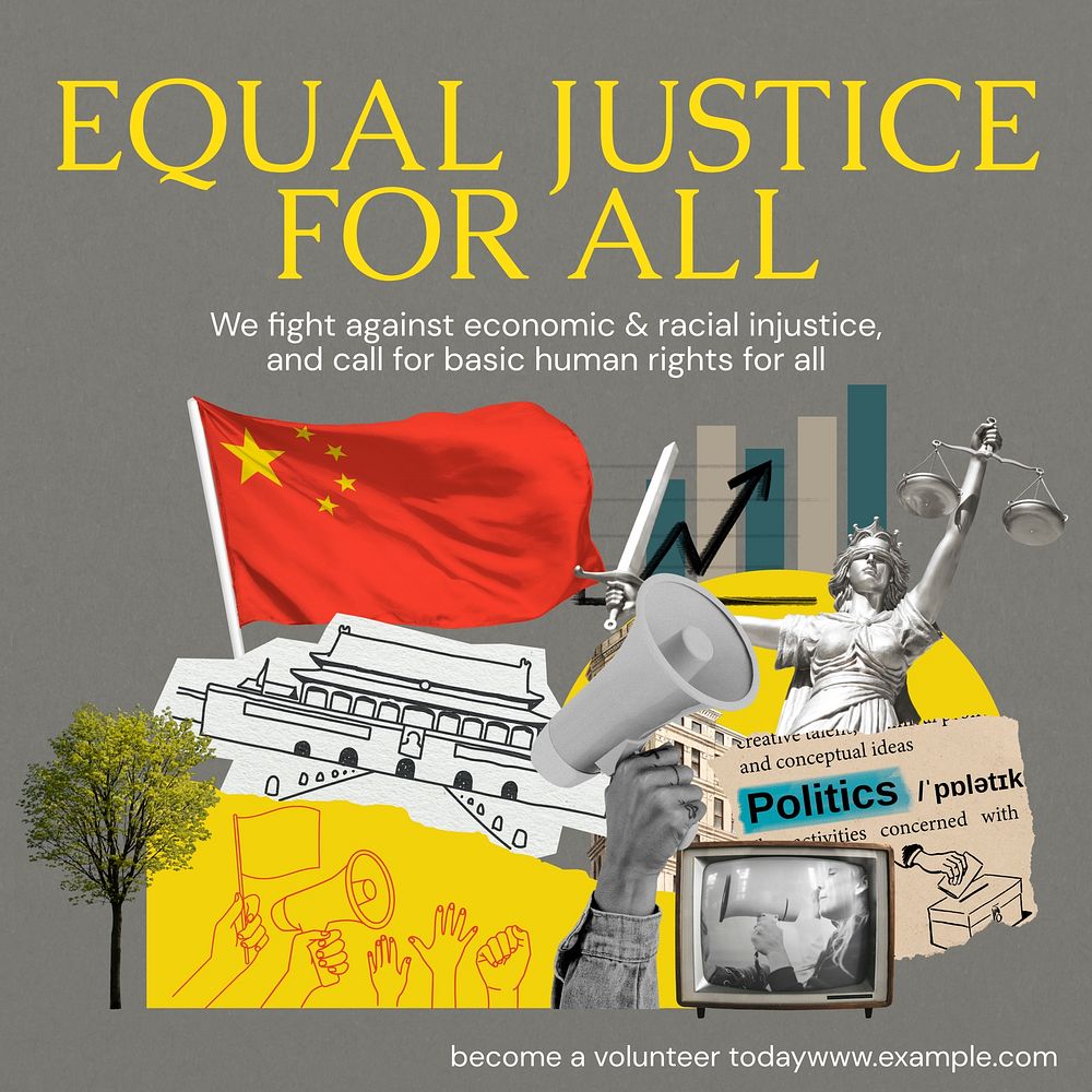 Equal justice Instagram post template | Free Photo - rawpixel