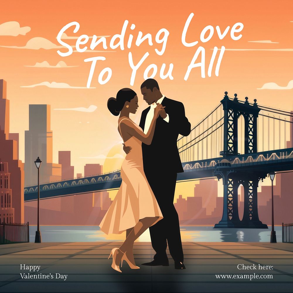 Sending Love Instagram post template | Free Photo - rawpixel