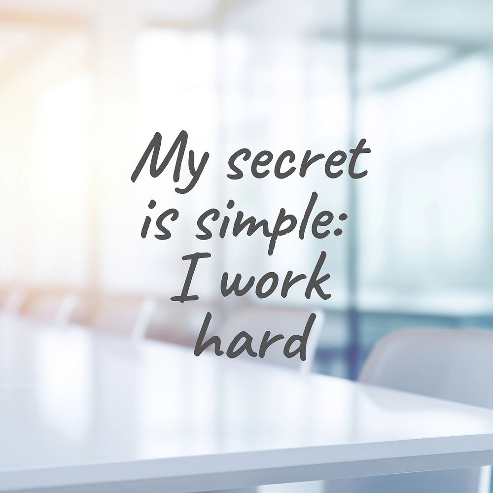 Hard work & success Instagram | Free Photo - rawpixel