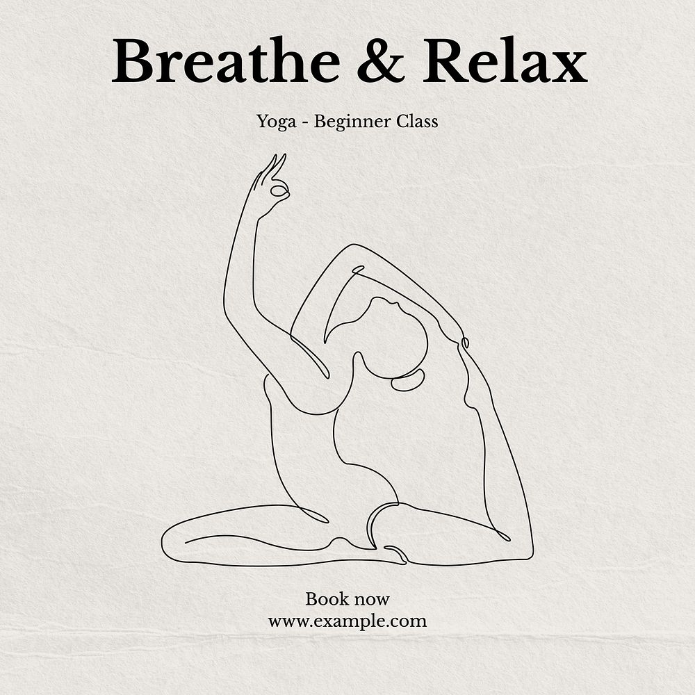 Breathe & relax, yoga Instagram | Free Photo - rawpixel