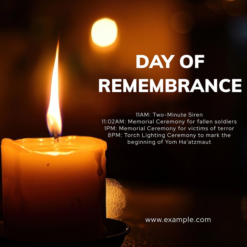 Day Remembrance Instagram post template | Free Photo - rawpixel