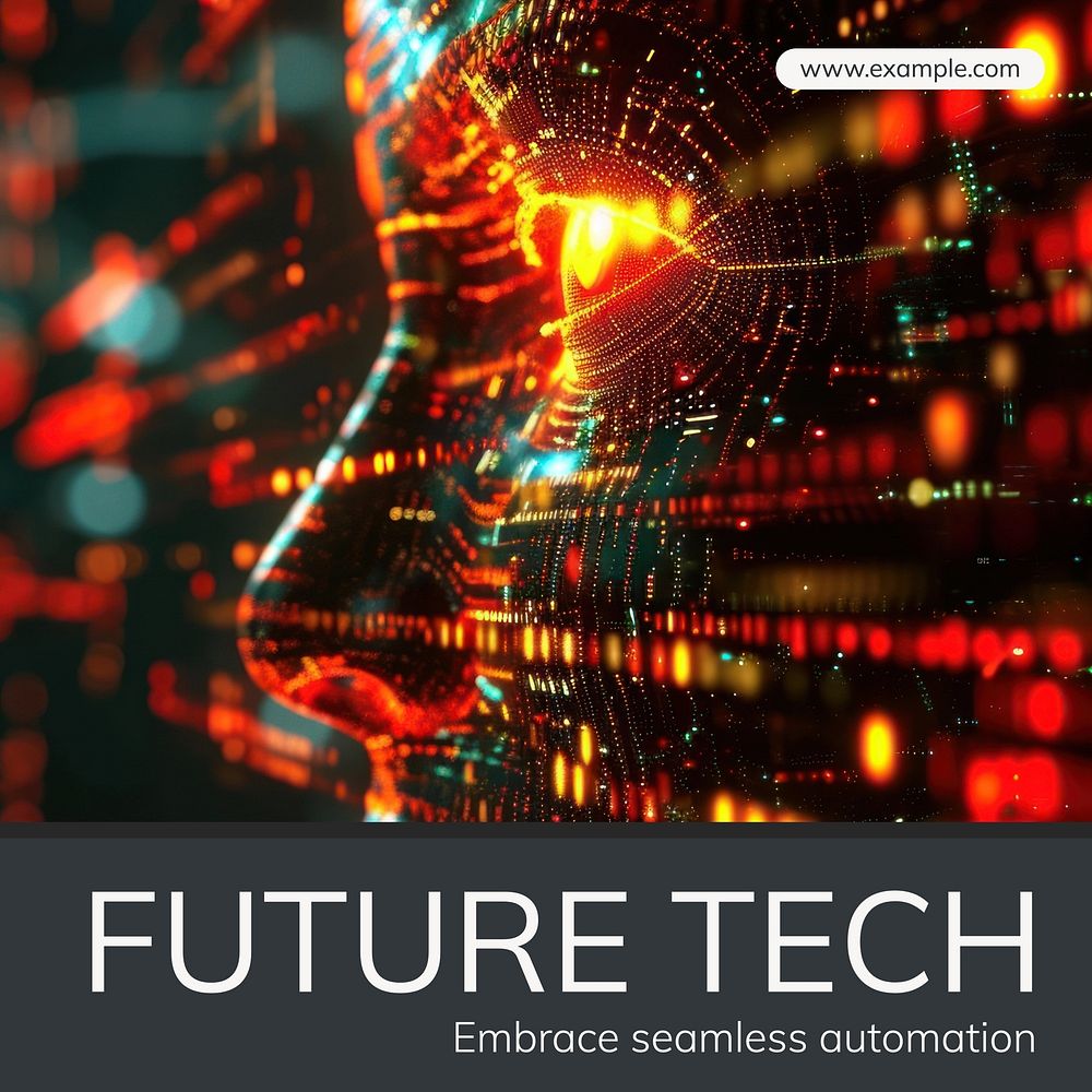 Future Tech Instagram post template | Free Photo - rawpixel