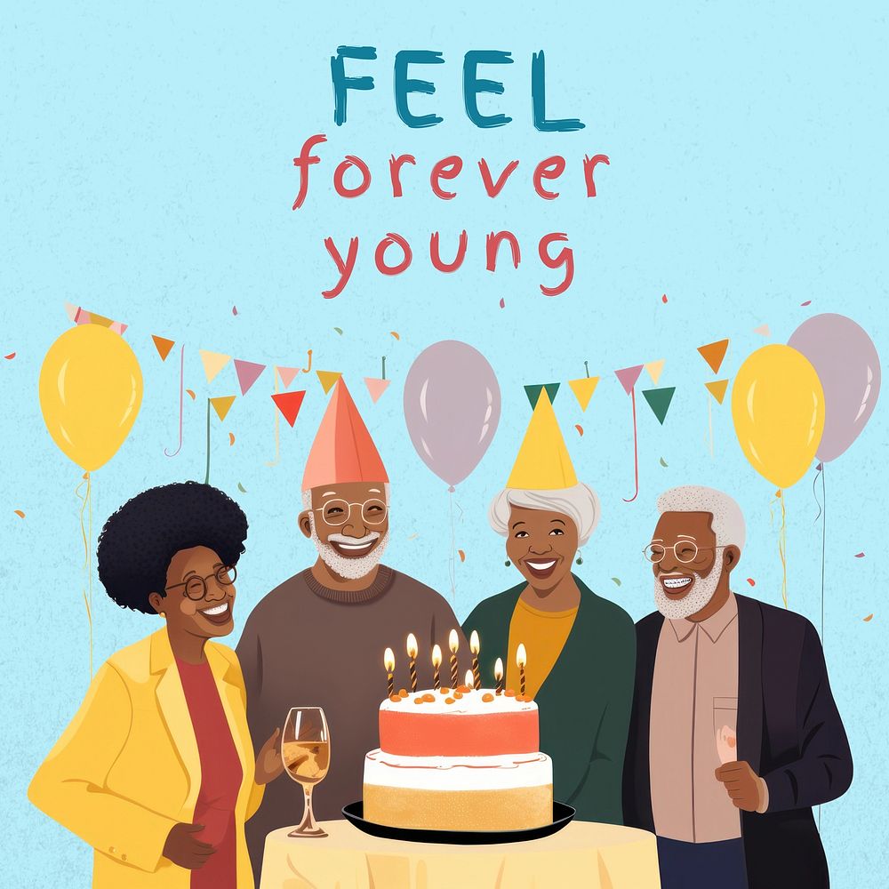 Feel forever young Instagram post | Free Photo - rawpixel