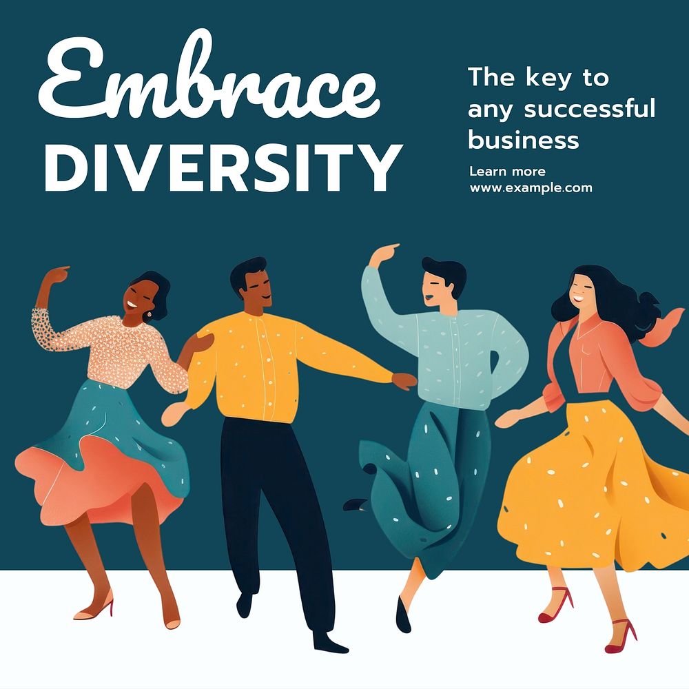 Embrace diversity Instagram post template | Free Photo - rawpixel