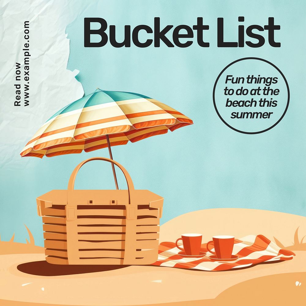 Bucket list Instagram post template | Free Photo - rawpixel