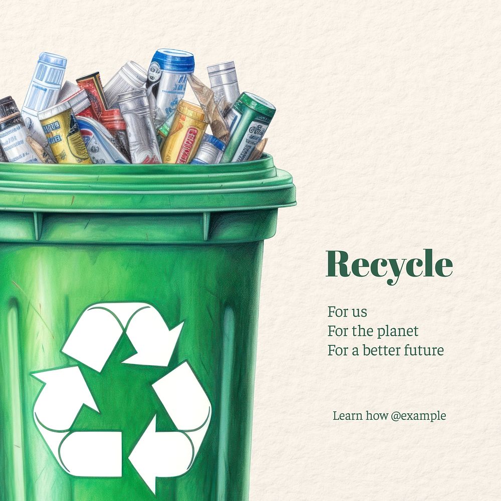 Recycle Instagram post template | Free Photo - rawpixel