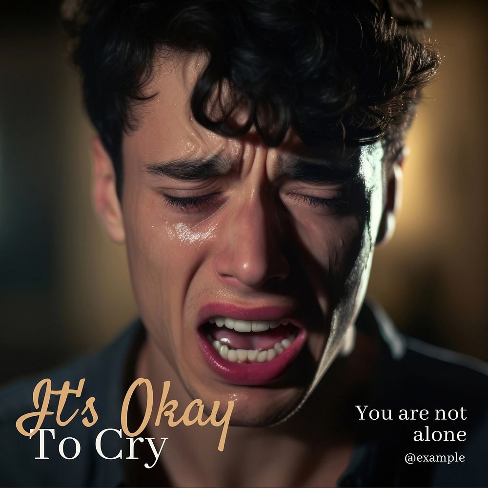 Sadness quote Instagram post template | Free Photo - rawpixel