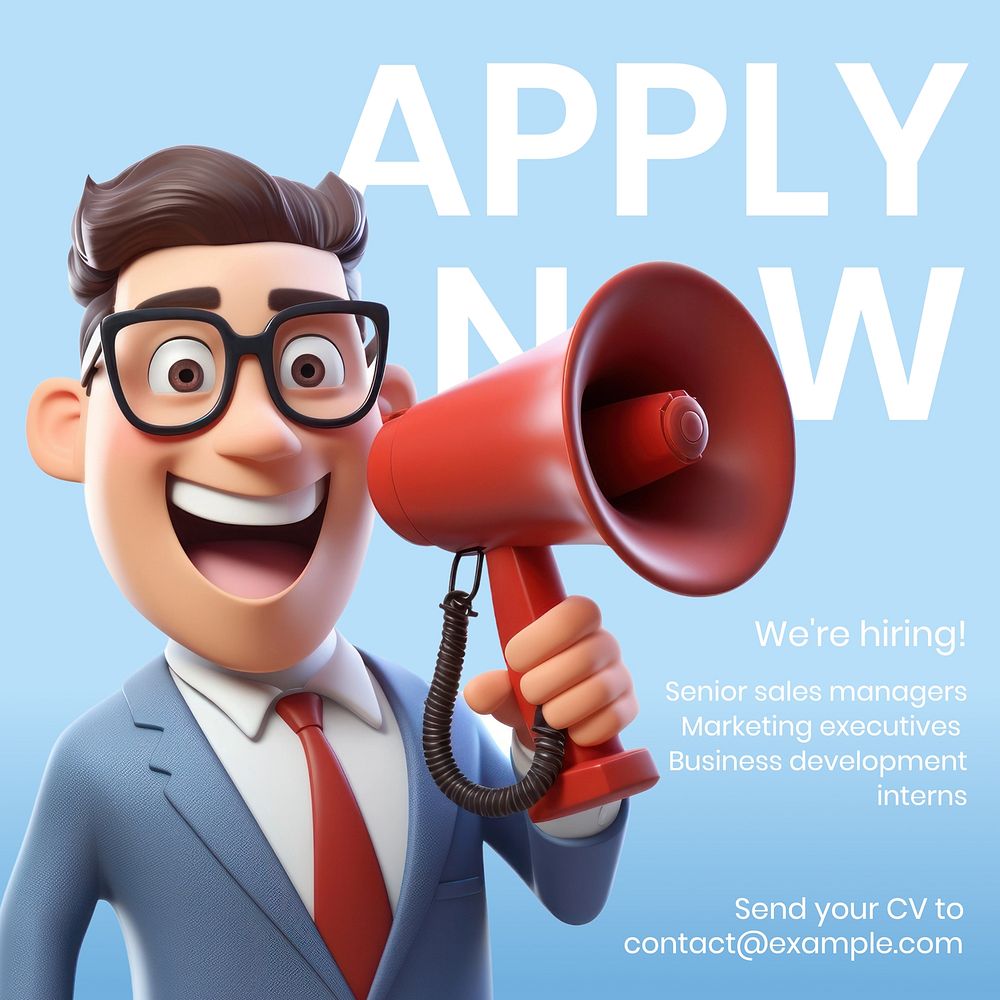 Apply now Instagram post template | Free Photo - rawpixel