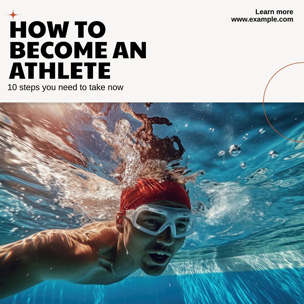Become an athlete Facebook post | Free Photo - rawpixel