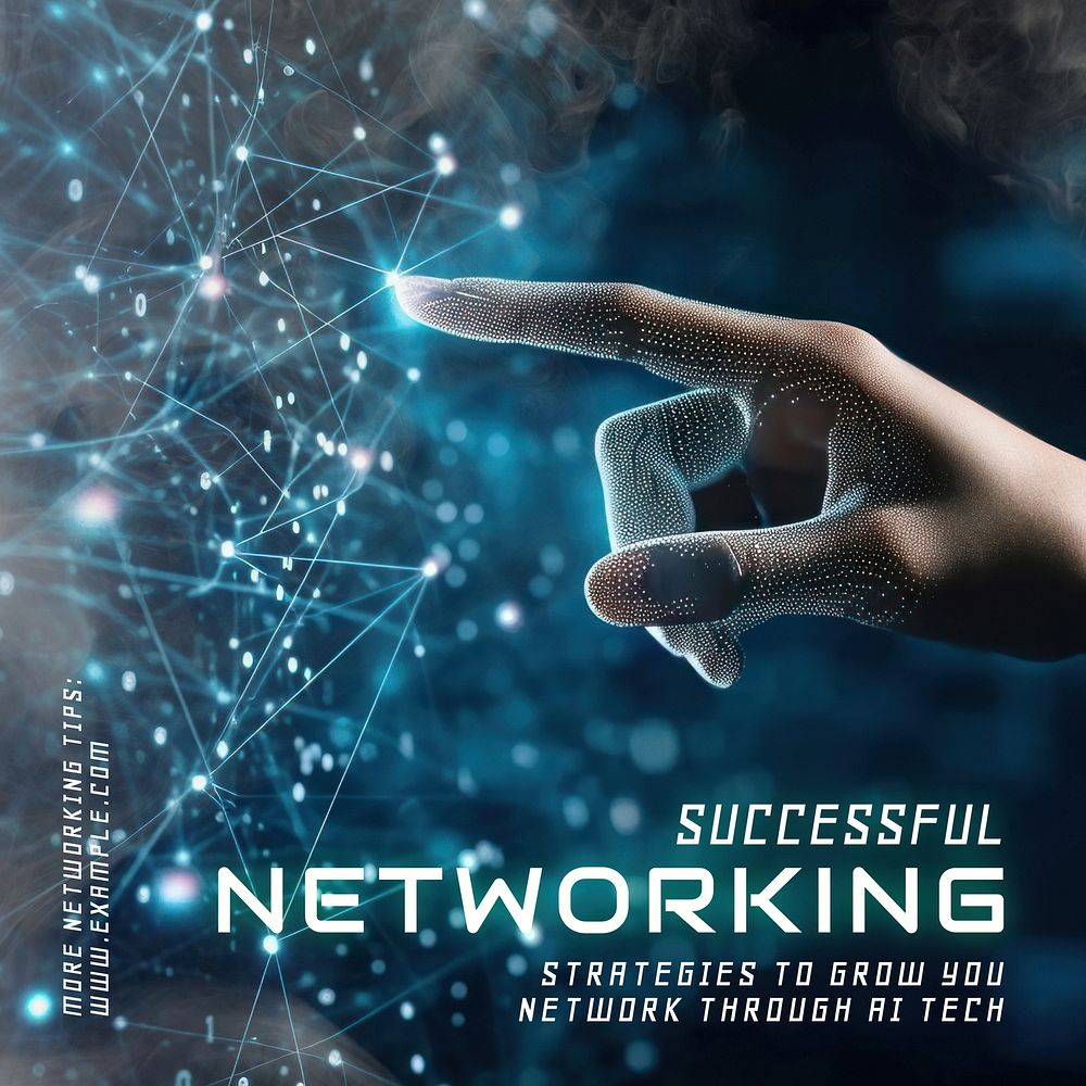 Successful networking Instagram post template | Free Photo - rawpixel