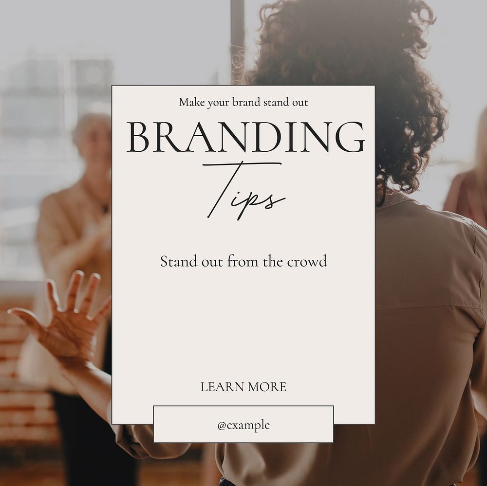 Branding tips Instagram post template | Free Photo - rawpixel