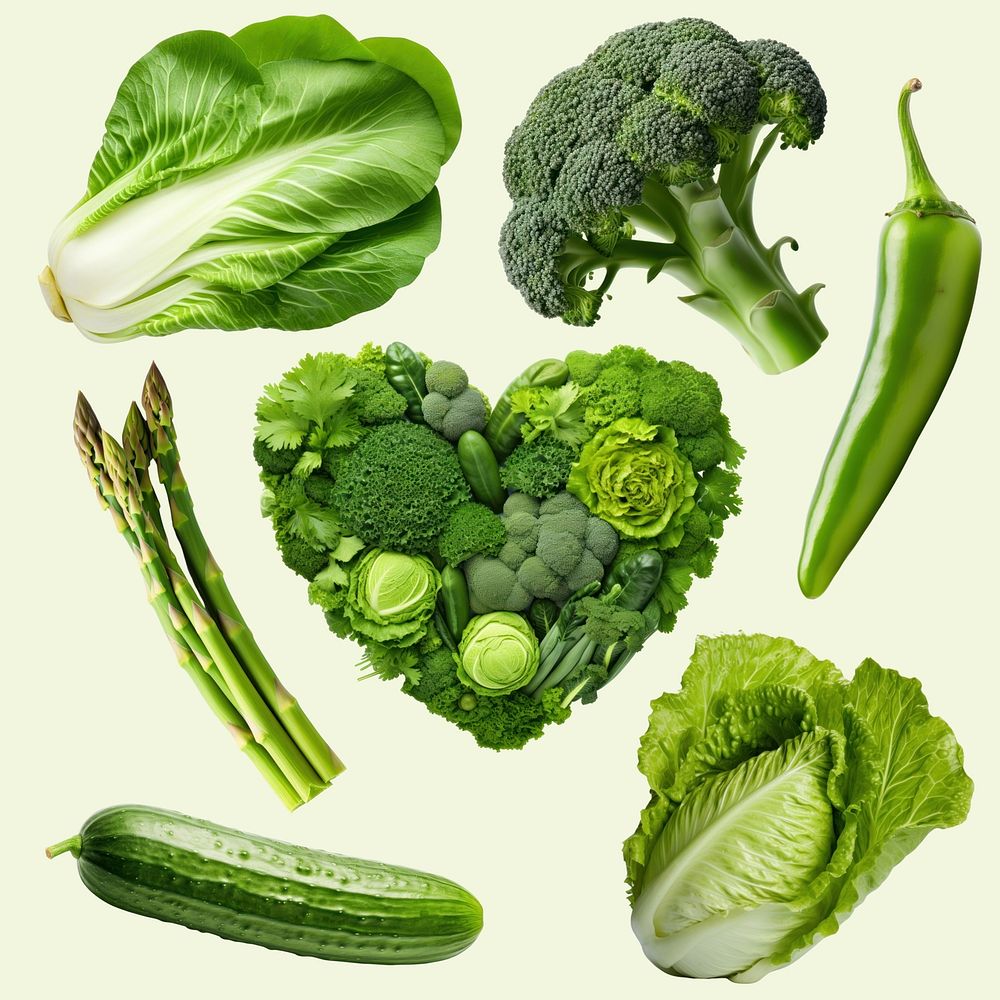 Green vegetables element set | Premium Photo - rawpixel