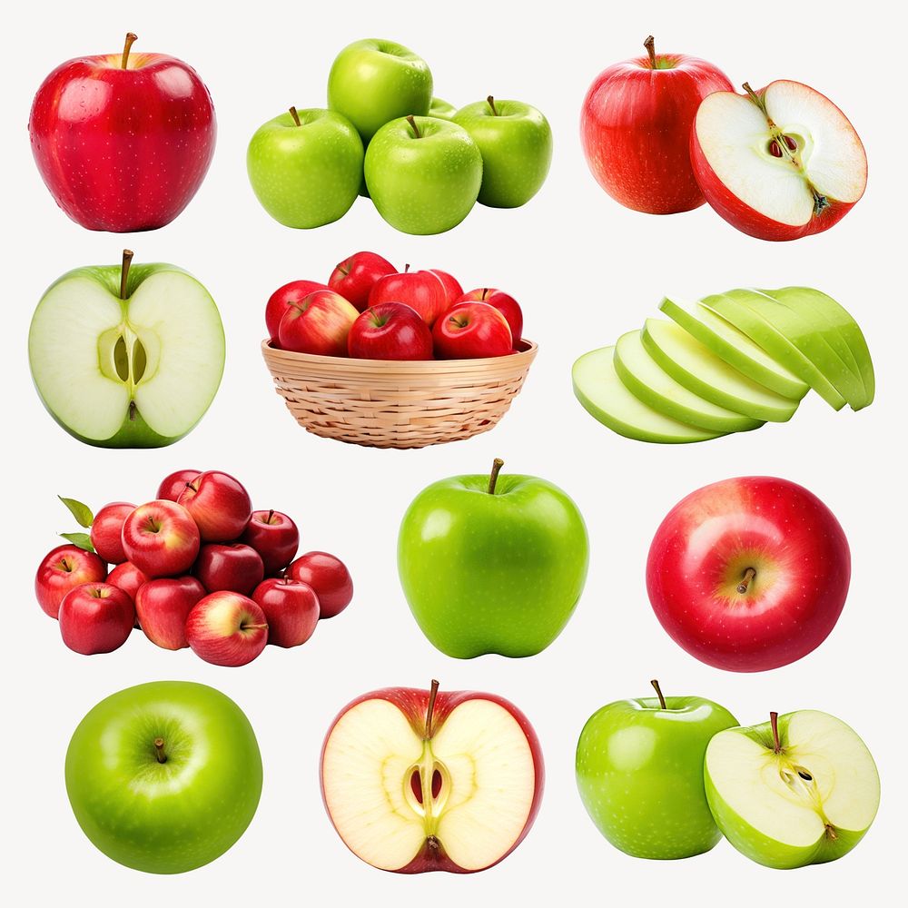Red & green apple element | Free Photo - rawpixel