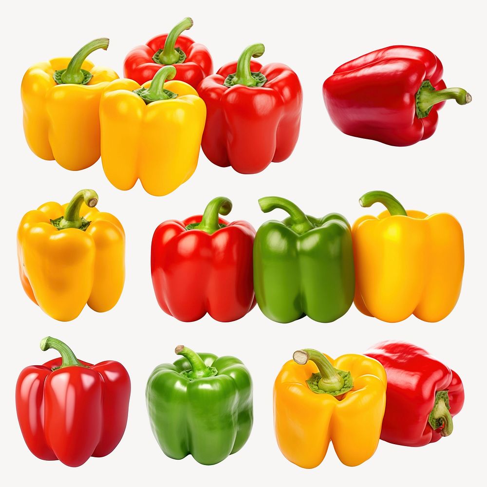 Bell pepper food element set | Premium Photo - rawpixel