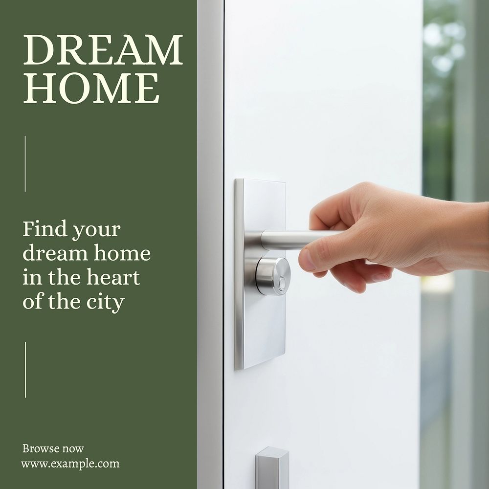 Dream home Instagram post template | Free Photo - rawpixel