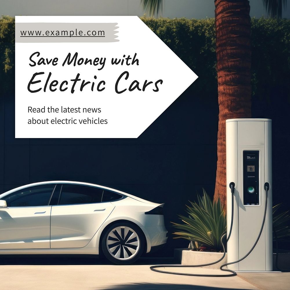 Electric cars Instagram post template | Free Photo - rawpixel