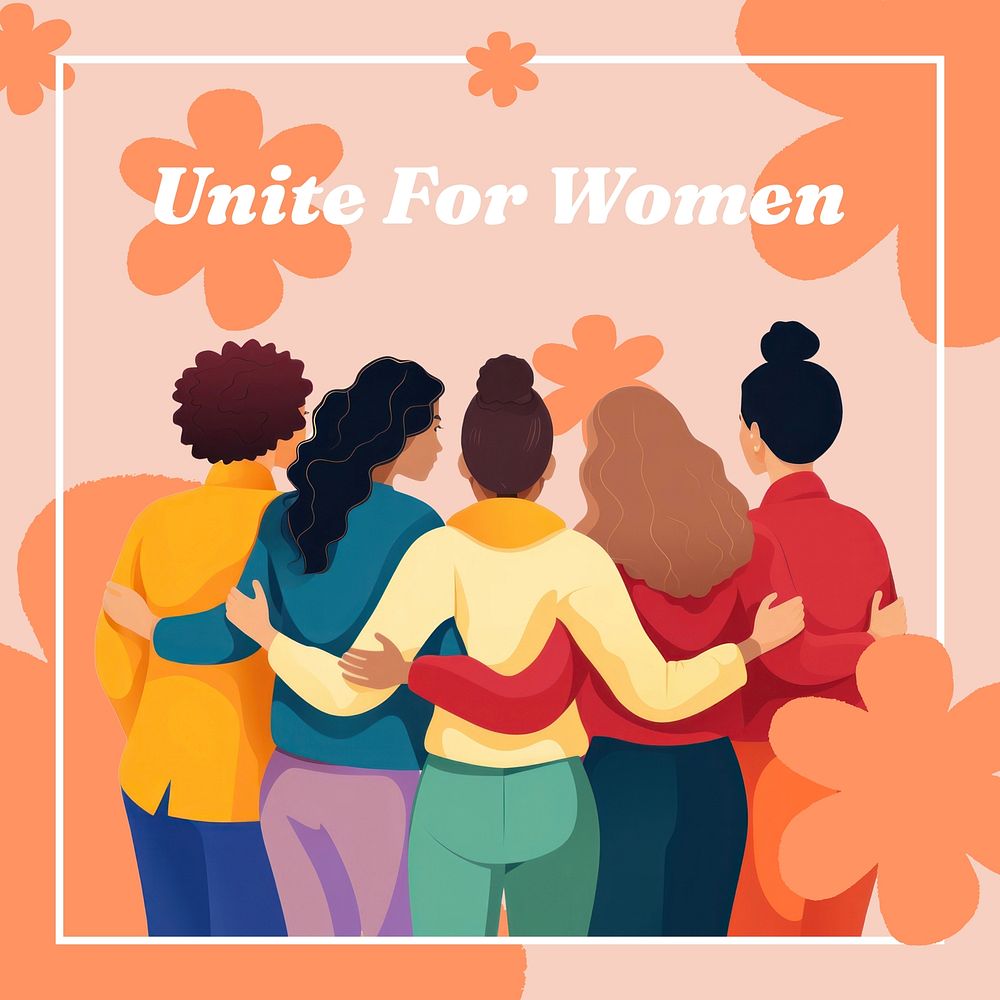 Unite women Instagram post template | Free Photo - rawpixel