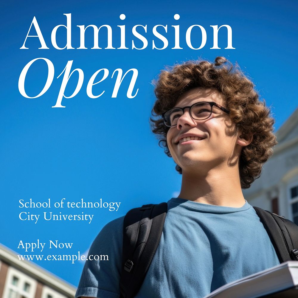 Admission open Facebook post template | Free Photo - rawpixel