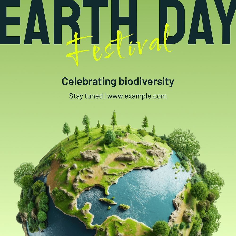 Earth Day Instagram post template | Free Photo - rawpixel