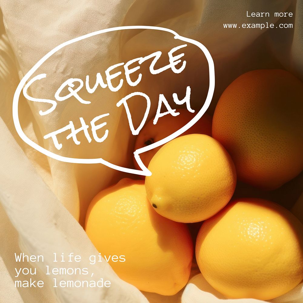 Lemonade Facebook post template | Free Photo - rawpixel