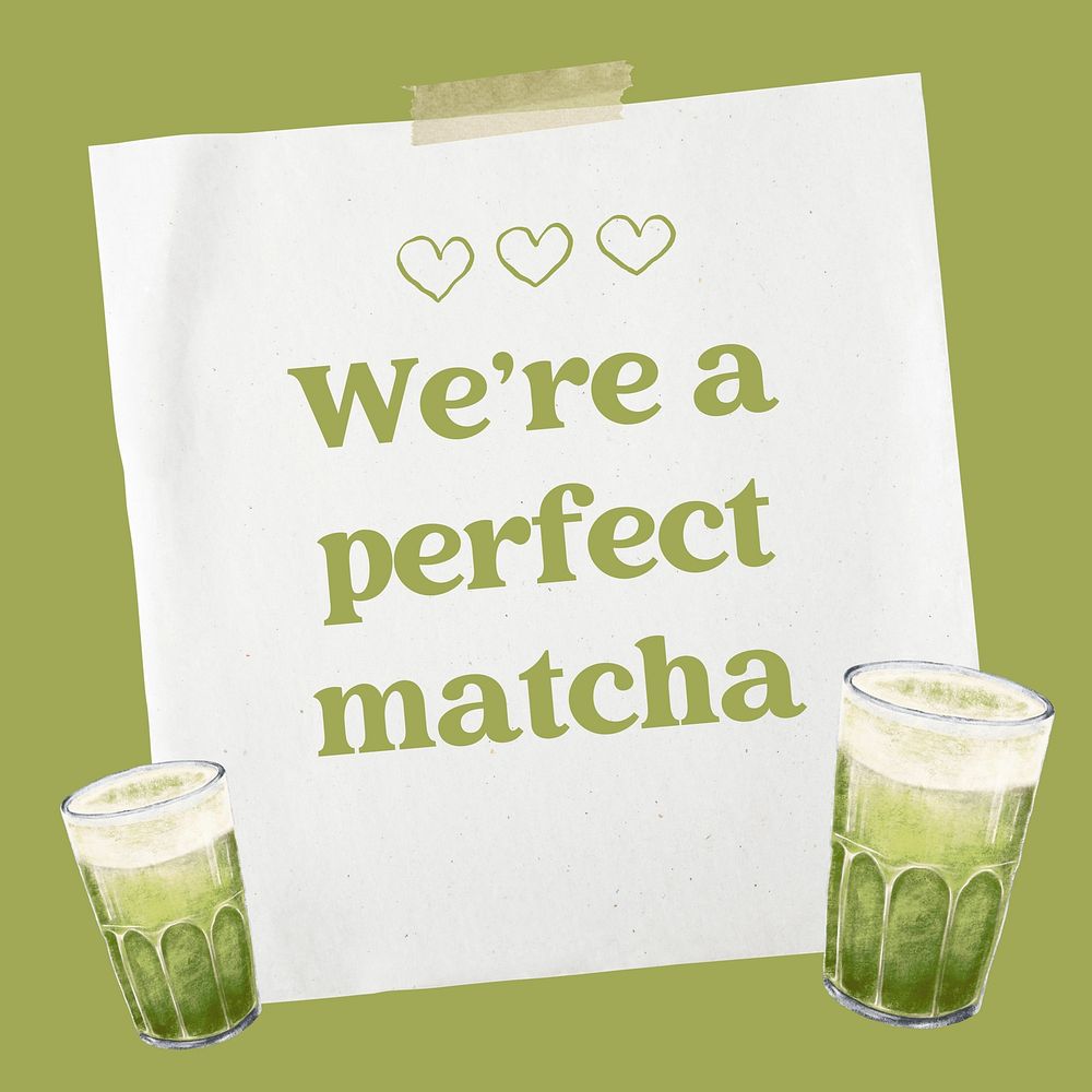 Perfect match puns quote Instagram | Free Photo - rawpixel