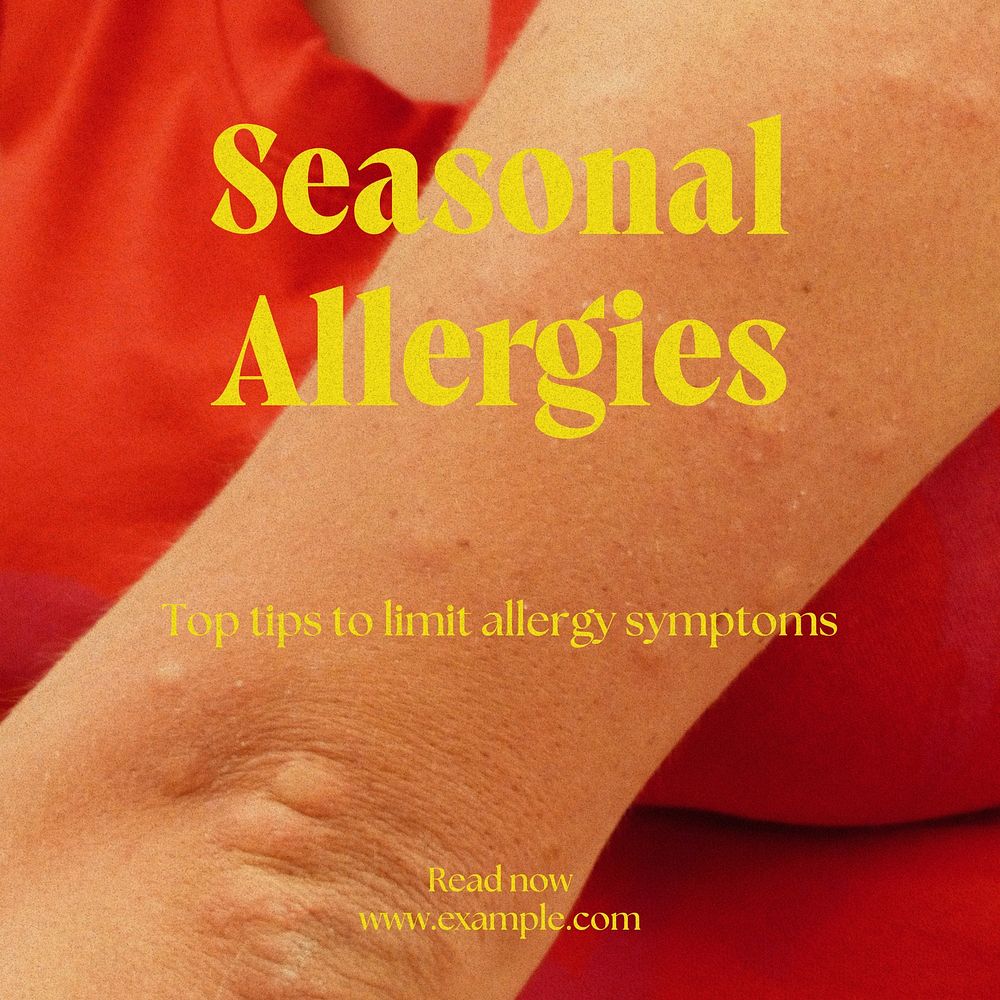 Seasonal allergies Instagram post template | Free Photo - rawpixel