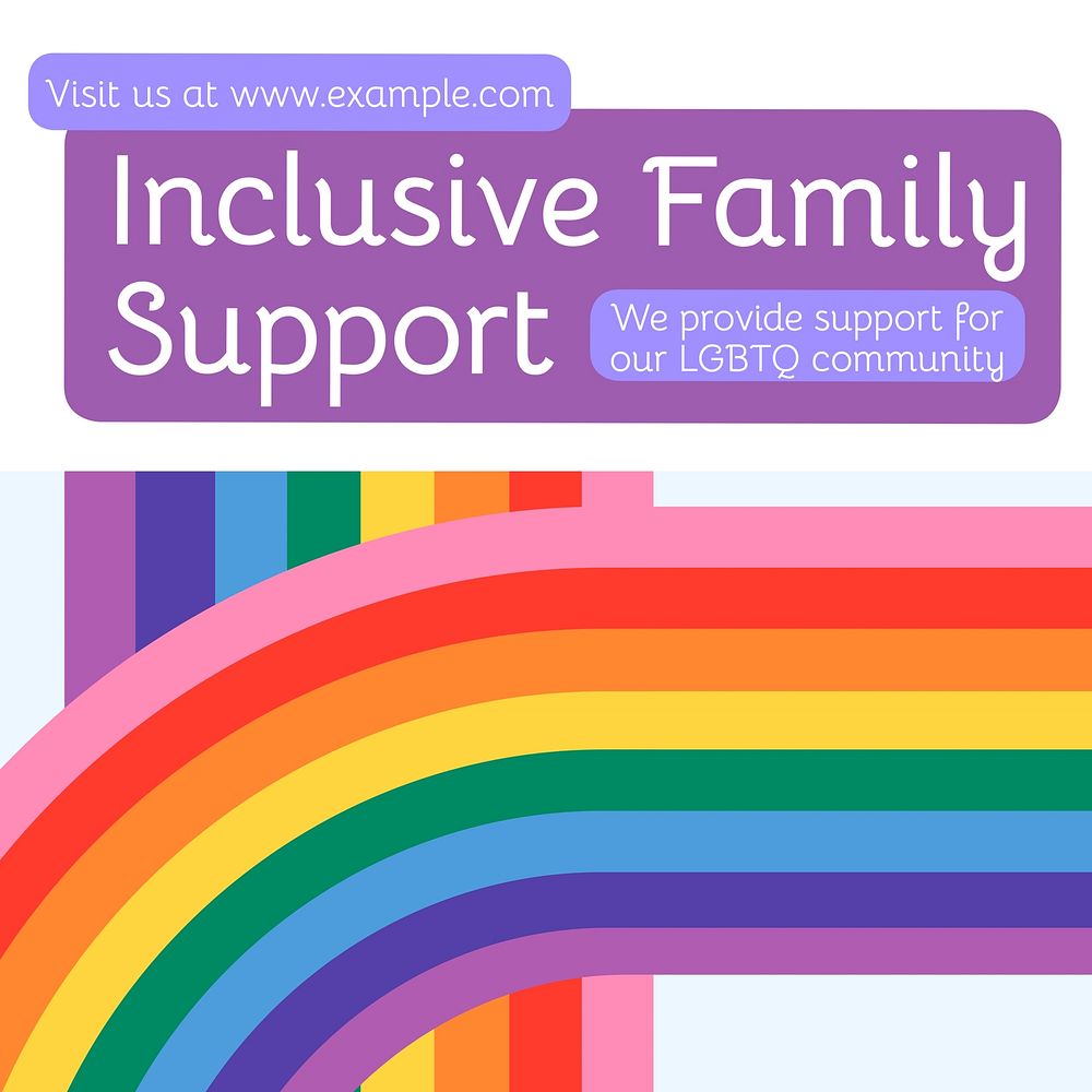 Inclusive family support Instagram post | Free Photo - rawpixel