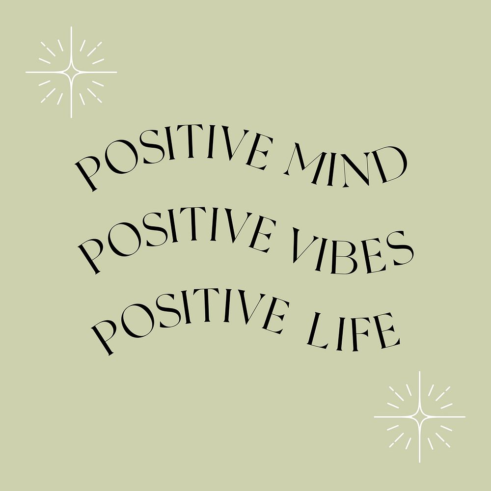 Positive mind Instagram post template | Free Photo - rawpixel