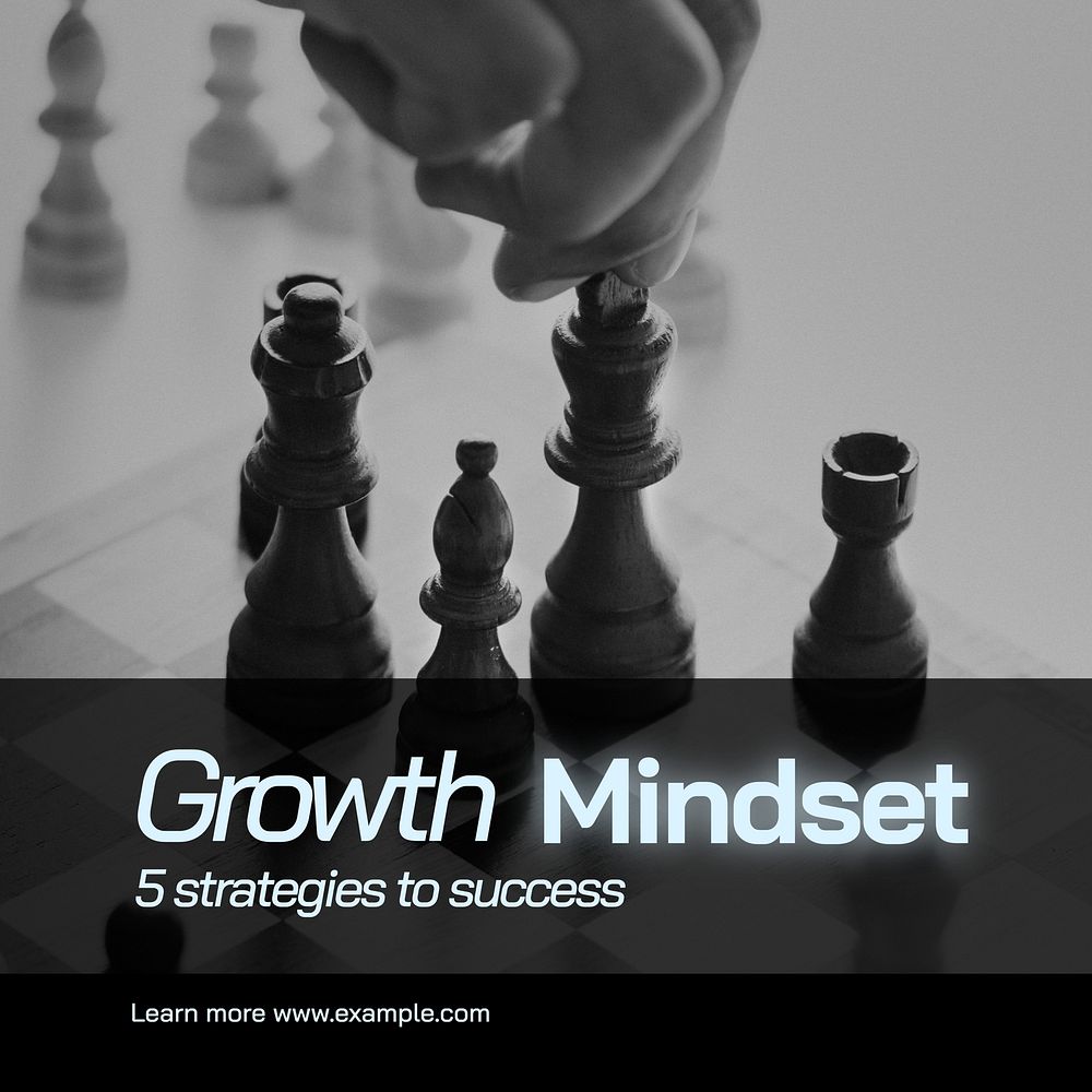 Growth mindset Instagram post template | Free Photo - rawpixel