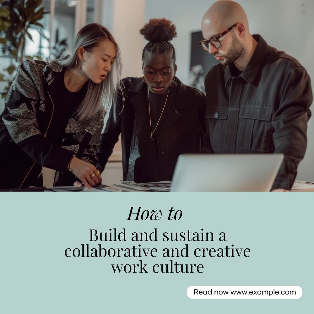 Collaborative work culture Instagram post | Free Photo - rawpixel
