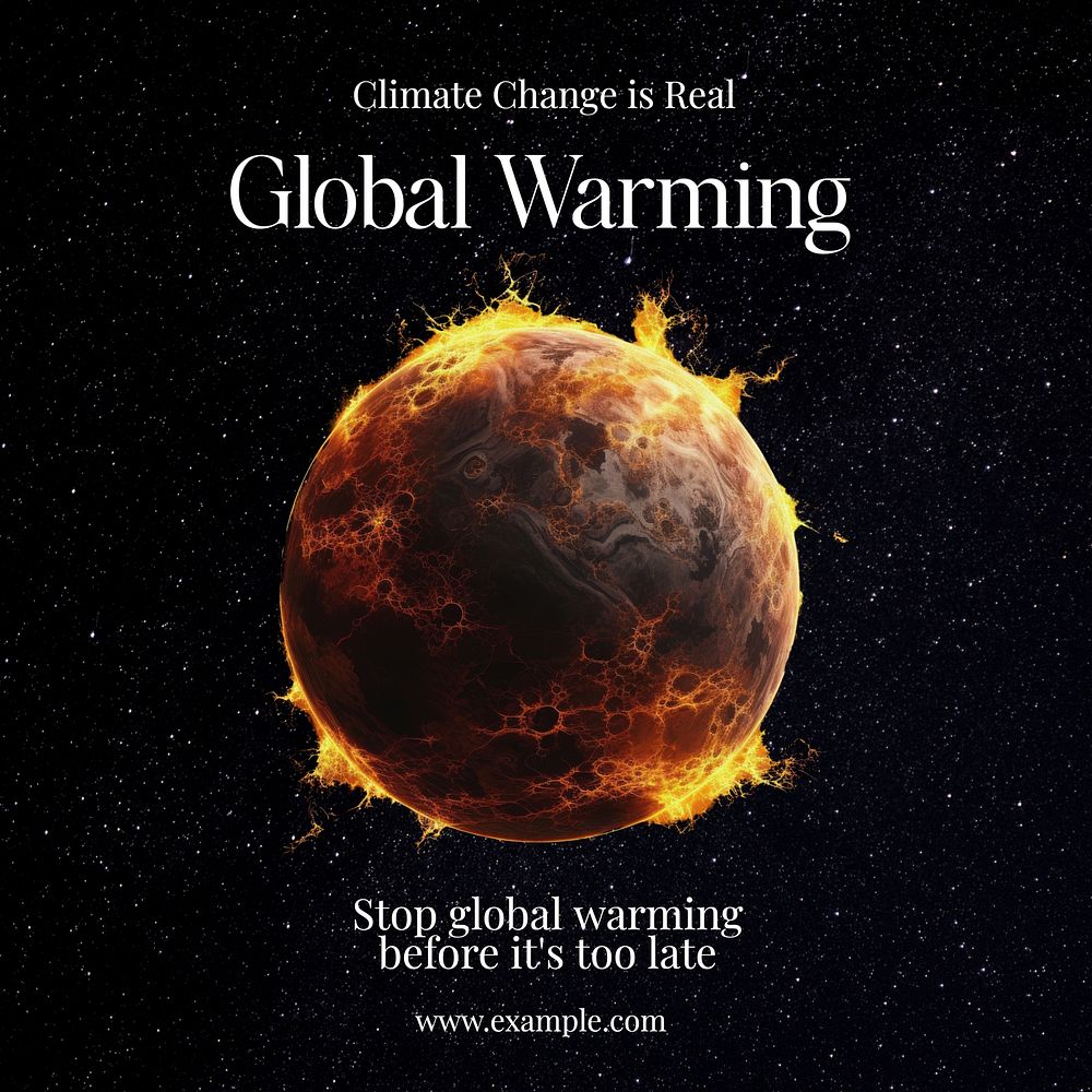 Climate change Instagram post template | Free Photo - rawpixel