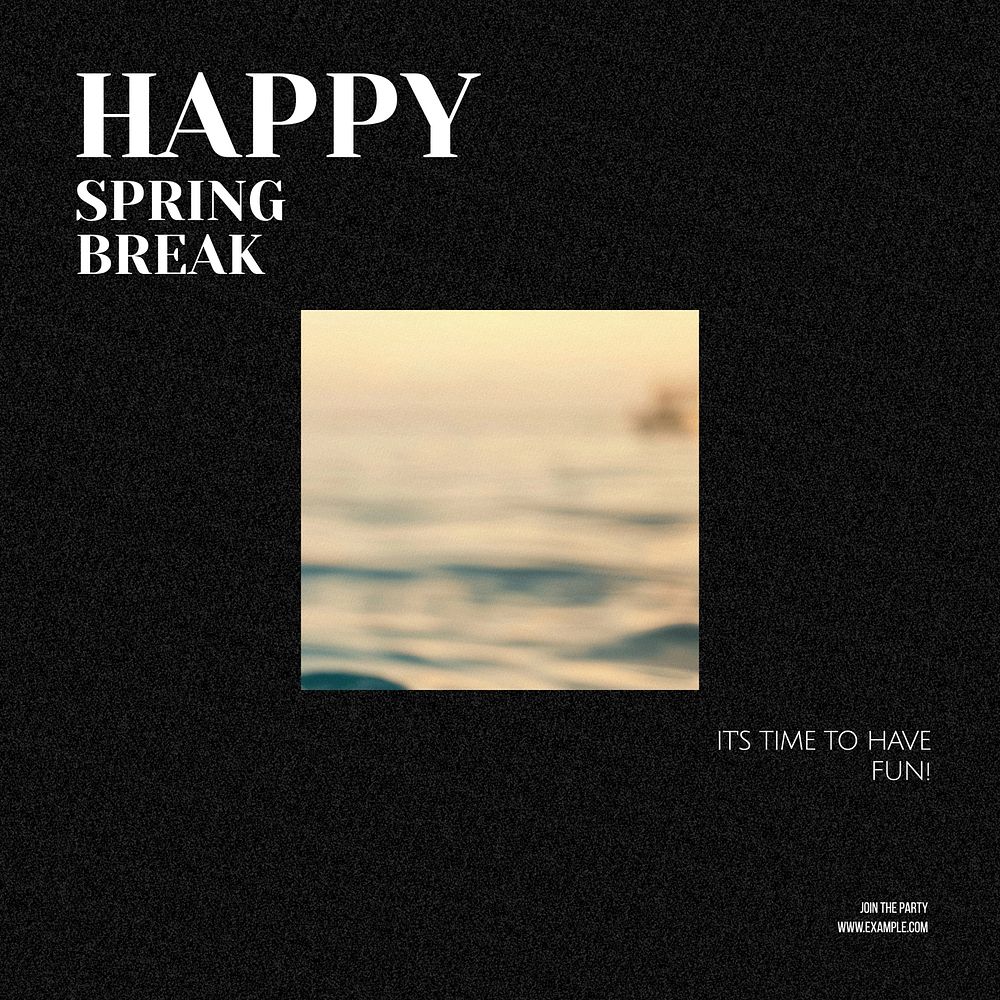 Happy spring break Instagram post | Free Photo - rawpixel