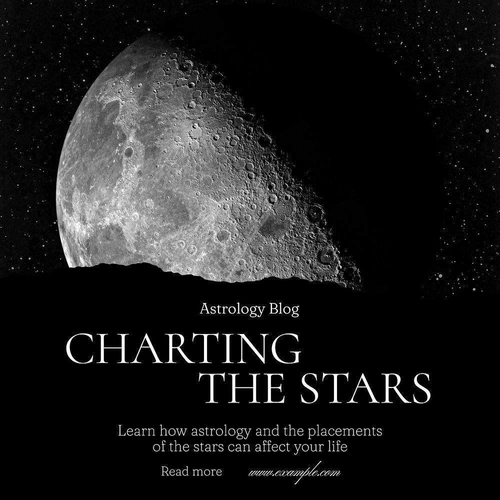 Charting stars Instagram post template | Free Photo - rawpixel