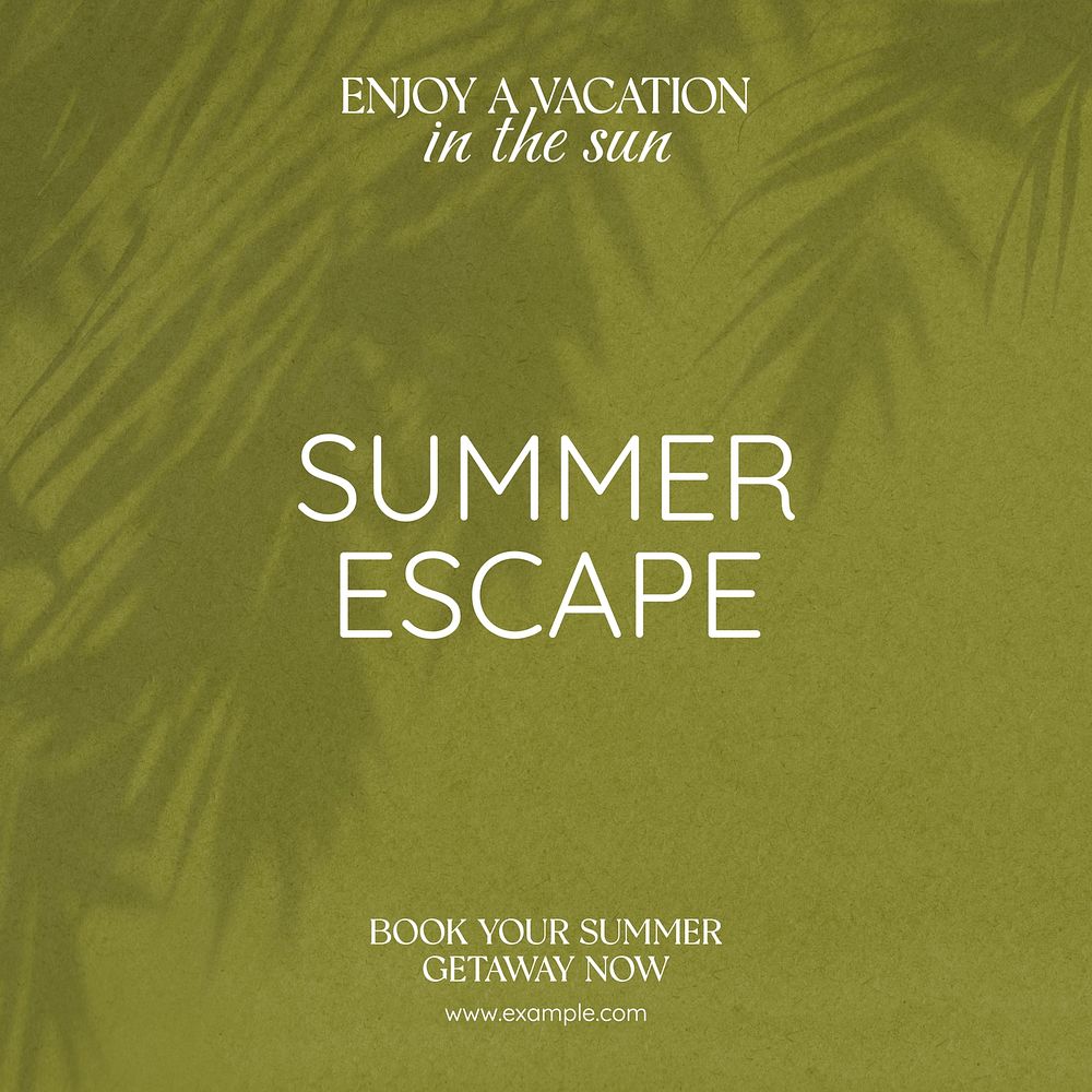 Summer escape Instagram post template | Free Photo - rawpixel