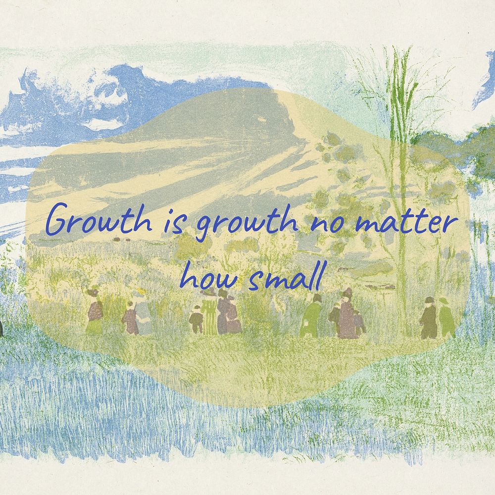 Growth & positivity Instagram post | Free Photo - rawpixel