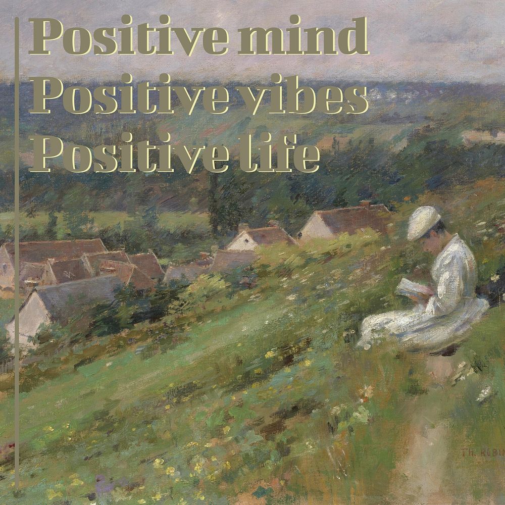 Positive mind Instagram post template | Free Photo - rawpixel