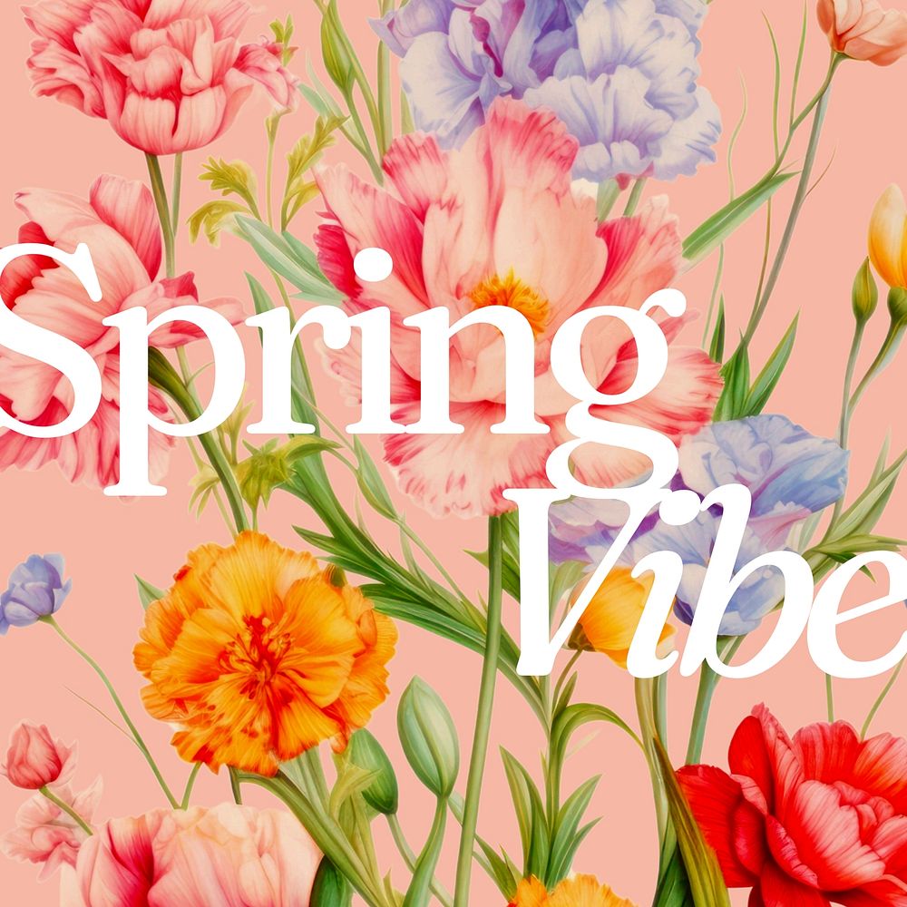 Spring vibe Instagram post template | Free Photo - rawpixel