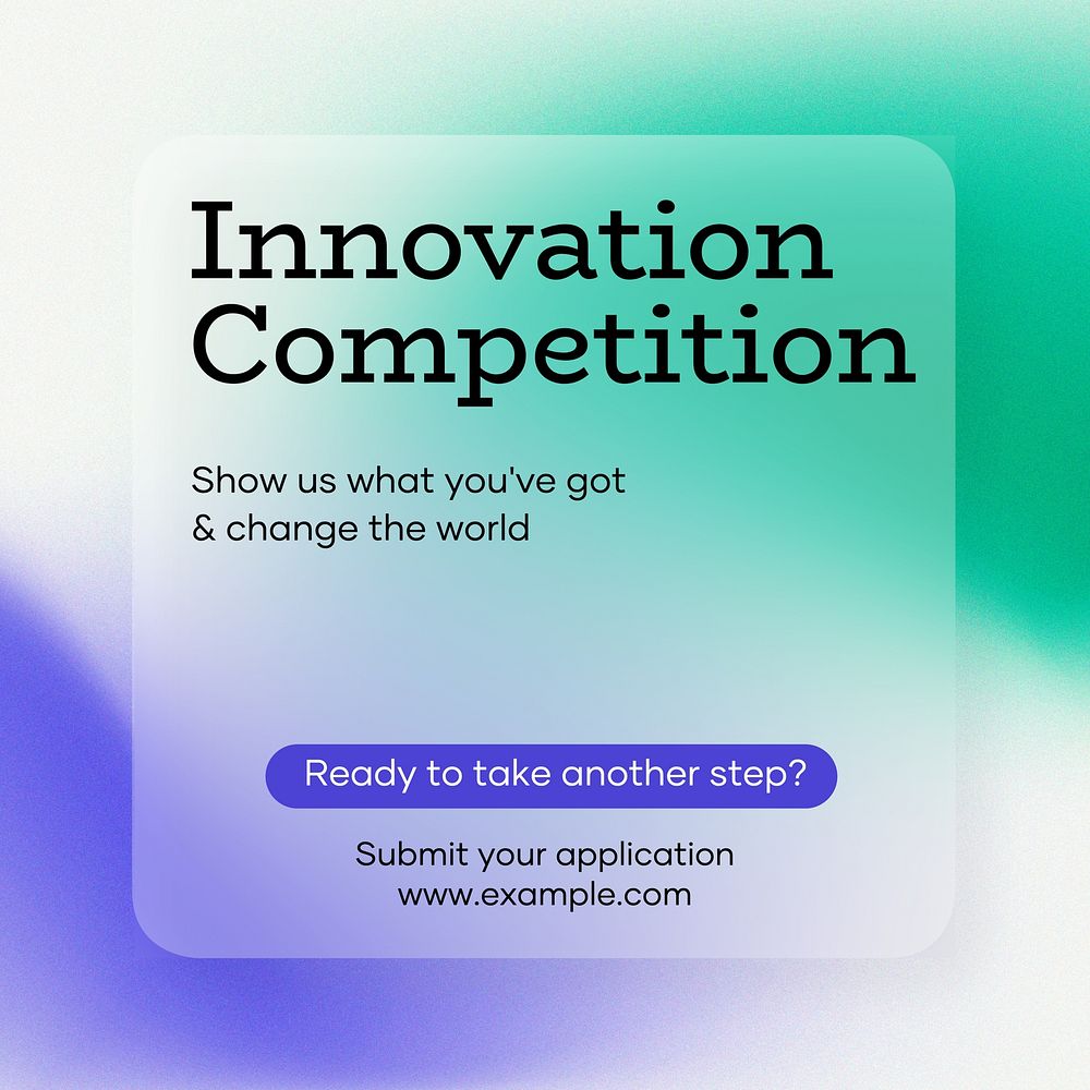 Innovation competition Instagram post template | Free Photo - rawpixel