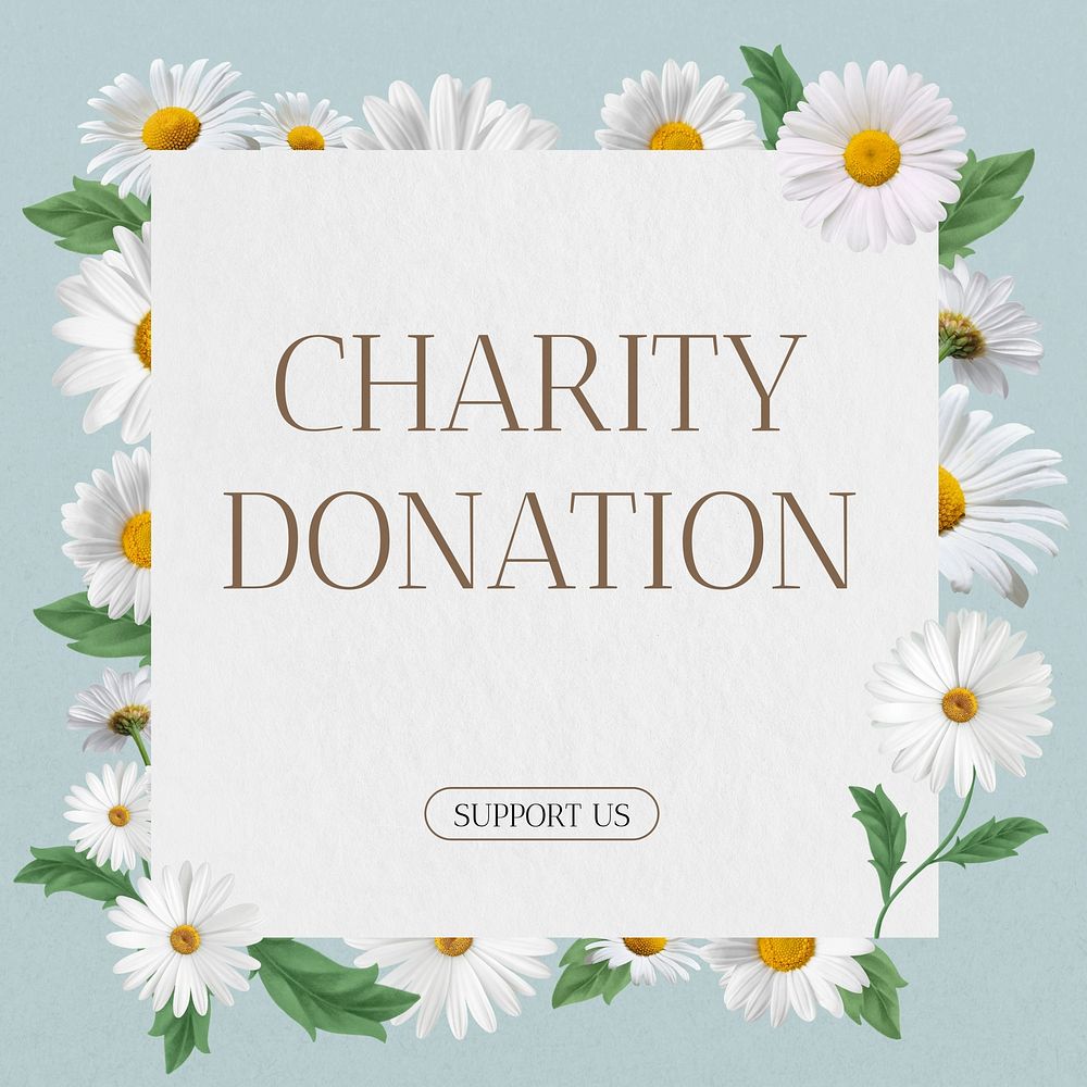 Charity donation Instagram post template | Free Photo - rawpixel