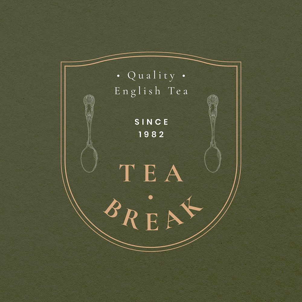 Tea shop logo template | Free Photo - rawpixel