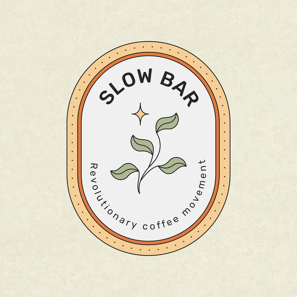 Coffee bar logo template minimal | Free Photo - rawpixel