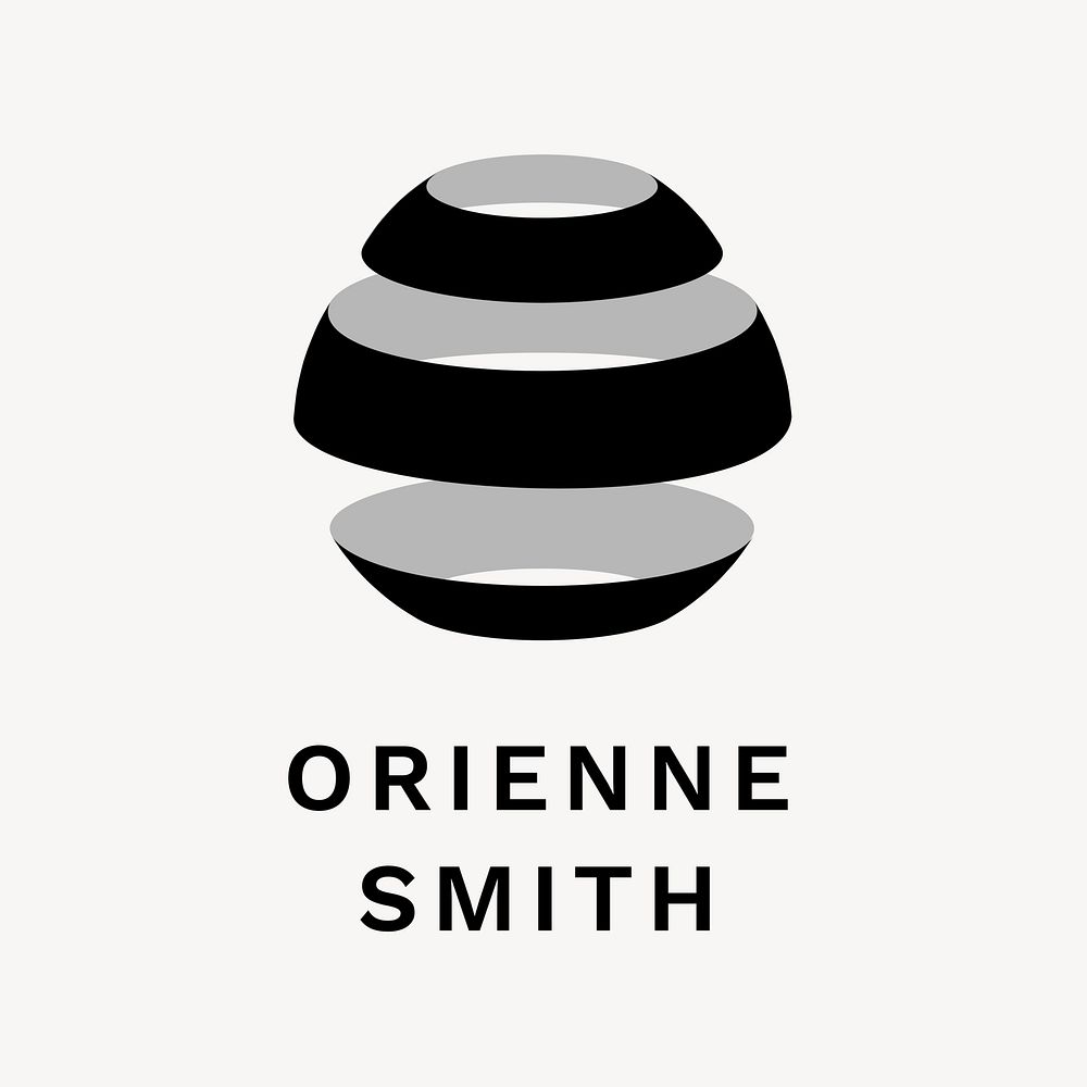 Simple black business logo template | Free Photo - rawpixel