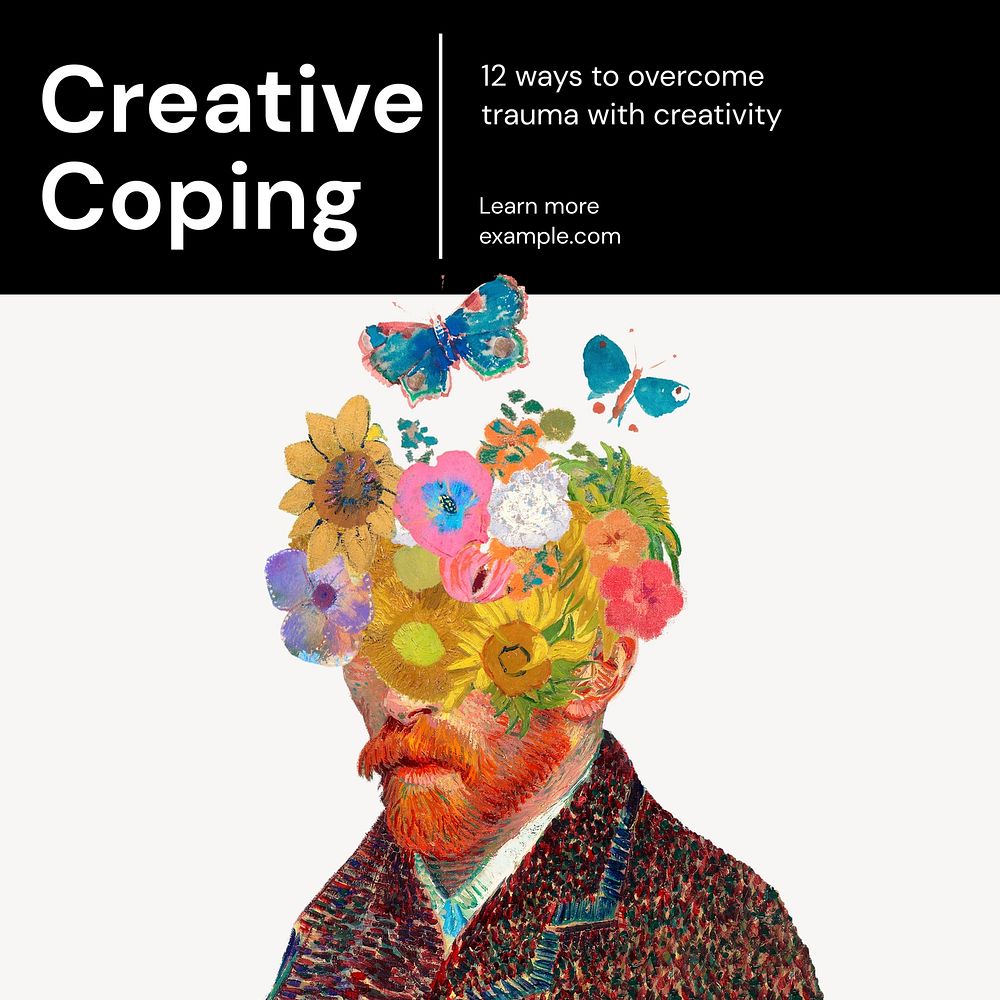 Creative coping blog Instagram ad | Free Photo - rawpixel