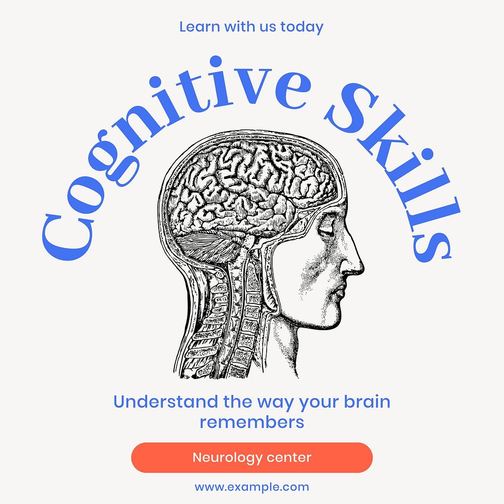 vintage brain illustration, cognitive, anatomical, | Free Photo - rawpixel