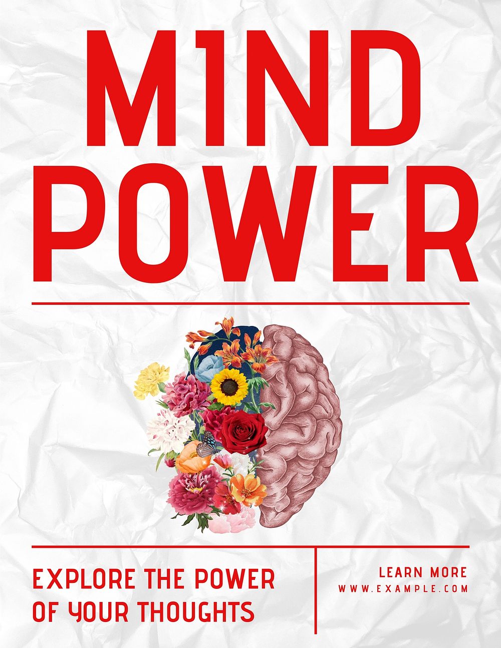 Mind power flyer template advertisement | Free Photo - rawpixel